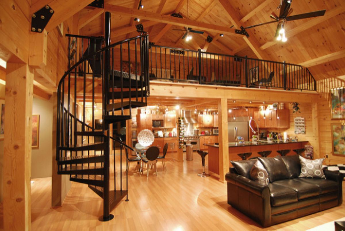 A Cabin Loft Creates a Cozy and Creative Space - Log Cabin Connection