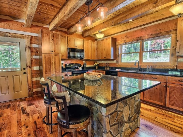 The Barker Wildcat Lodge Will Wow As a Family-Friendly Log Cabin