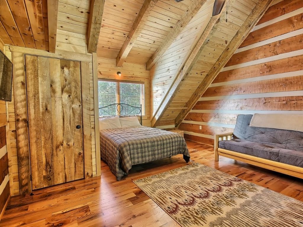 The Barker Wildcat Lodge Will Wow As a Family-Friendly Log Cabin