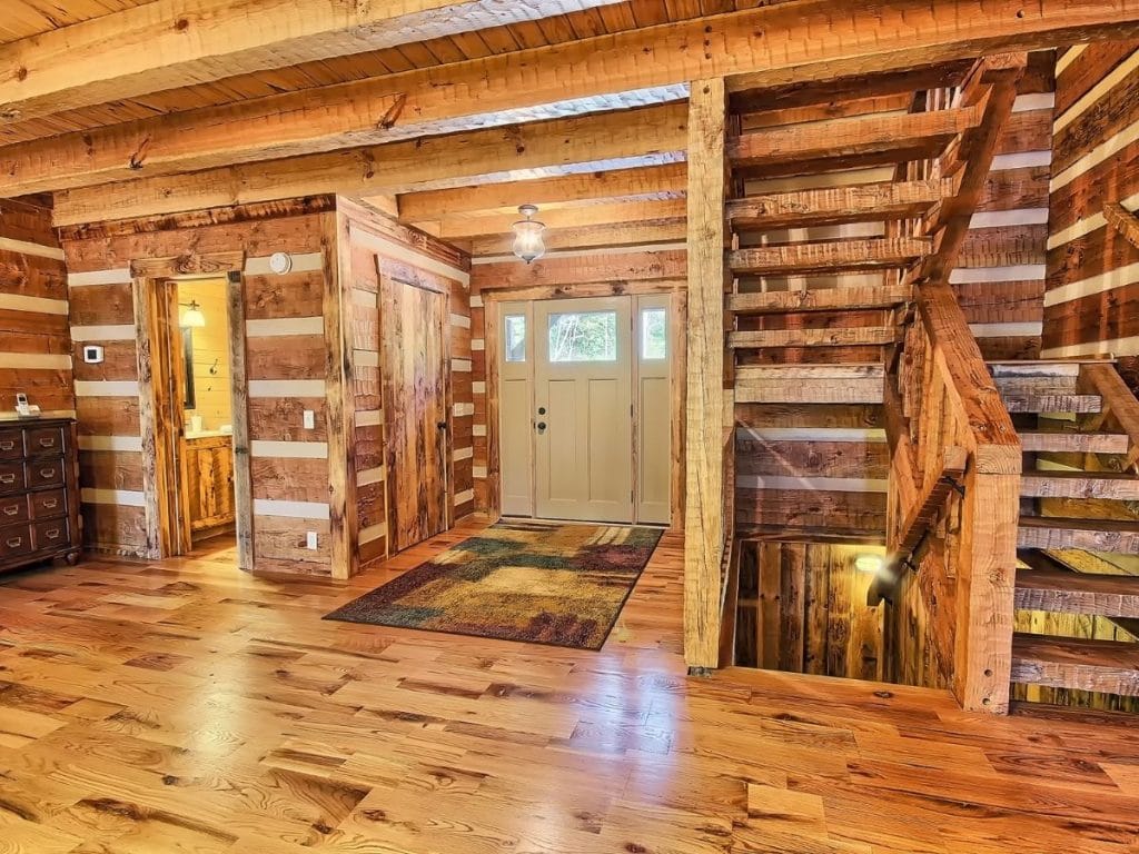 The Barker Wildcat Lodge Will Wow As a Family-Friendly Log Cabin