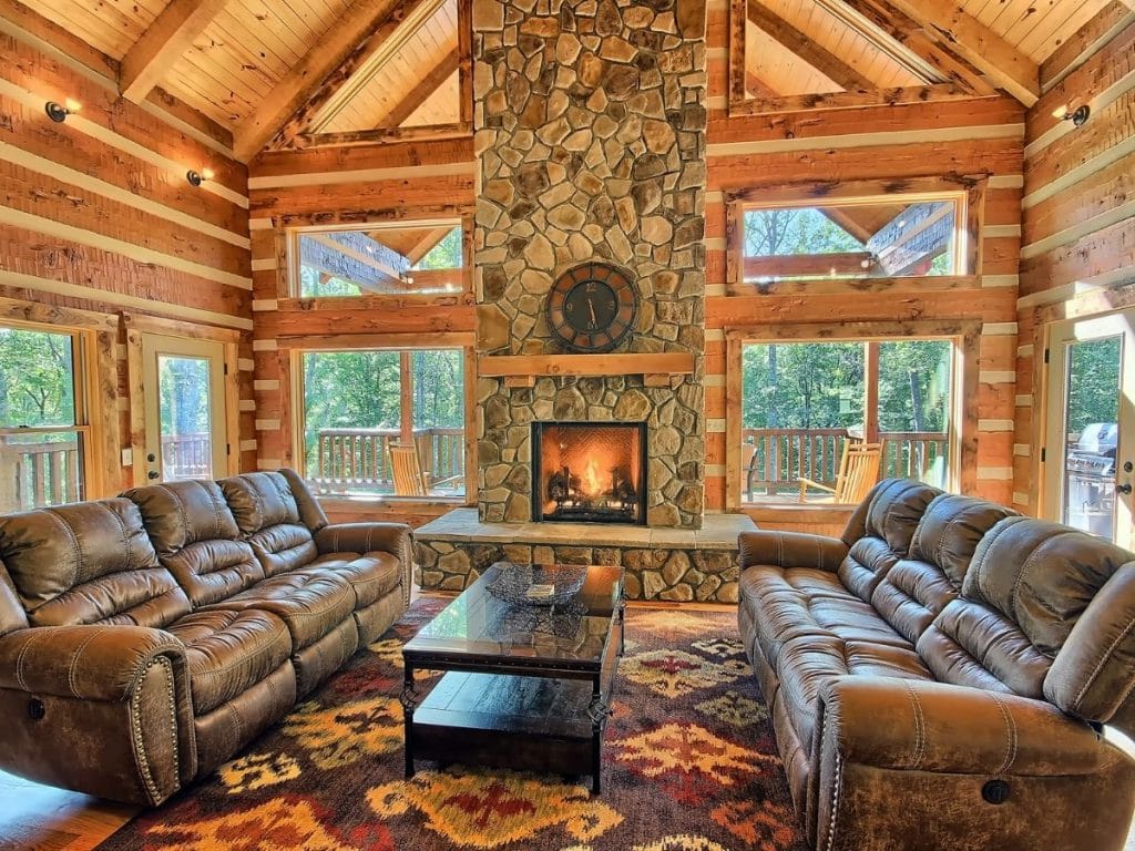 The Barker Wildcat Lodge Will Wow As a Family-Friendly Log Cabin