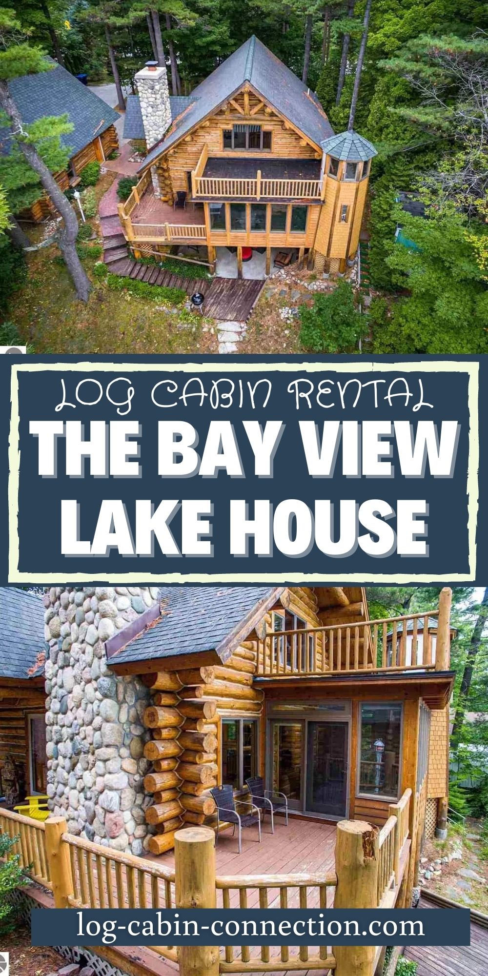 Bay View Lake House is a Log Cabin Built For Large Families