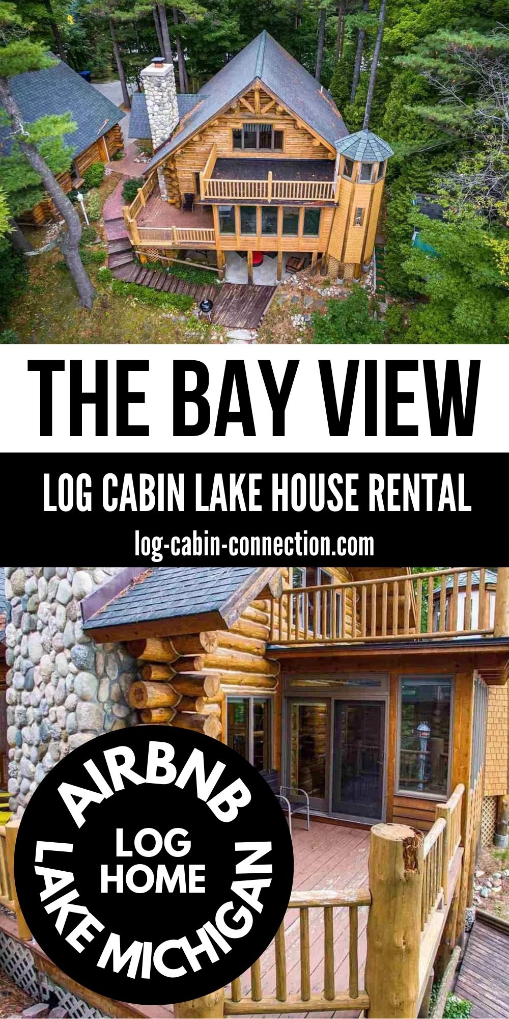 Bay View Lake House is a Log Cabin Built For Large Families