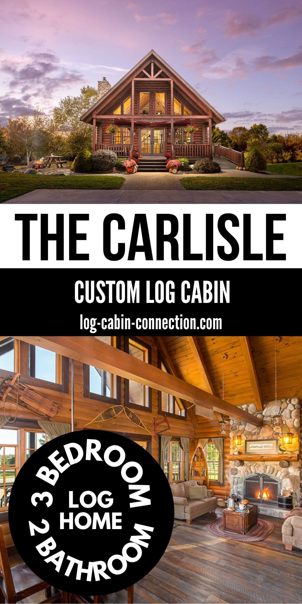 This 2900 SQ FT Carlisle Log Home Is Truly a Dream Come True