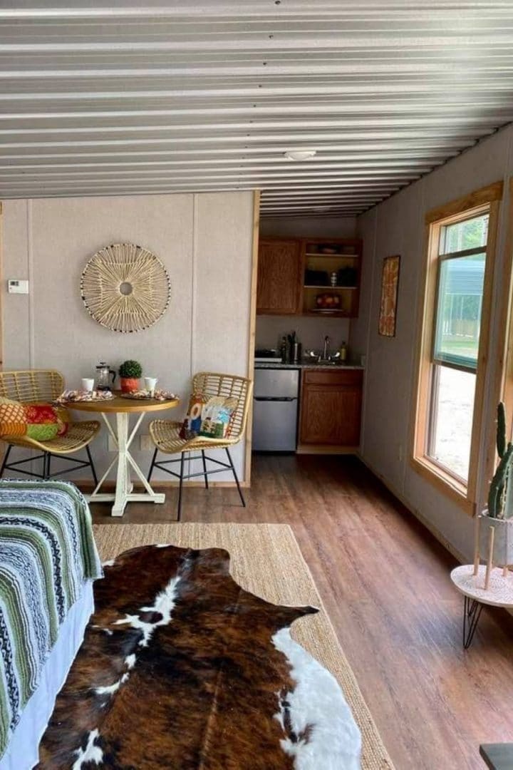 This Gorgeous 336 Sq Ft Cedar Cabin is A Perfect Getaway Retreat