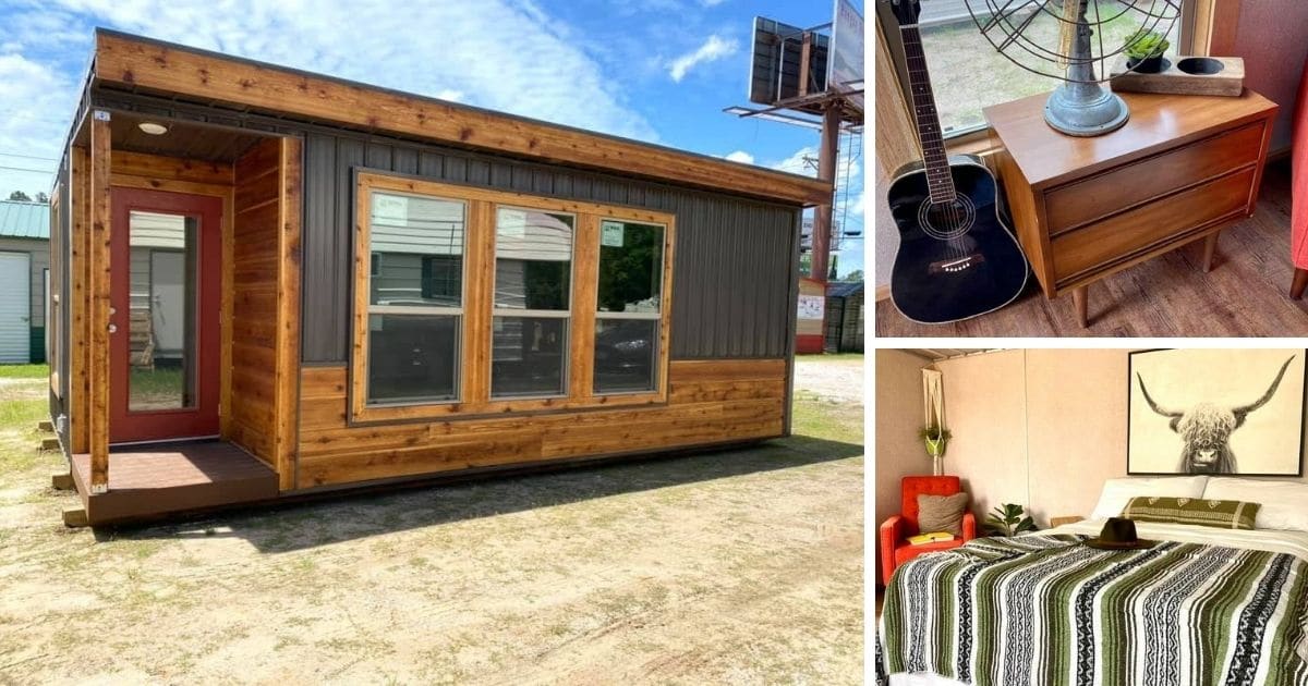 This Gorgeous 336 Sq Ft Cedar Cabin is A Perfect Getaway Retreat