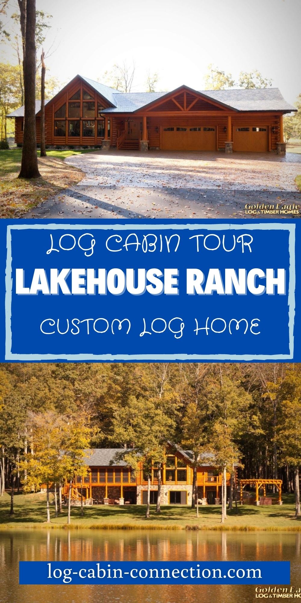 The Lakehouse Ranch Log Cabin with 3 Bedrooms is a Stunning Creation