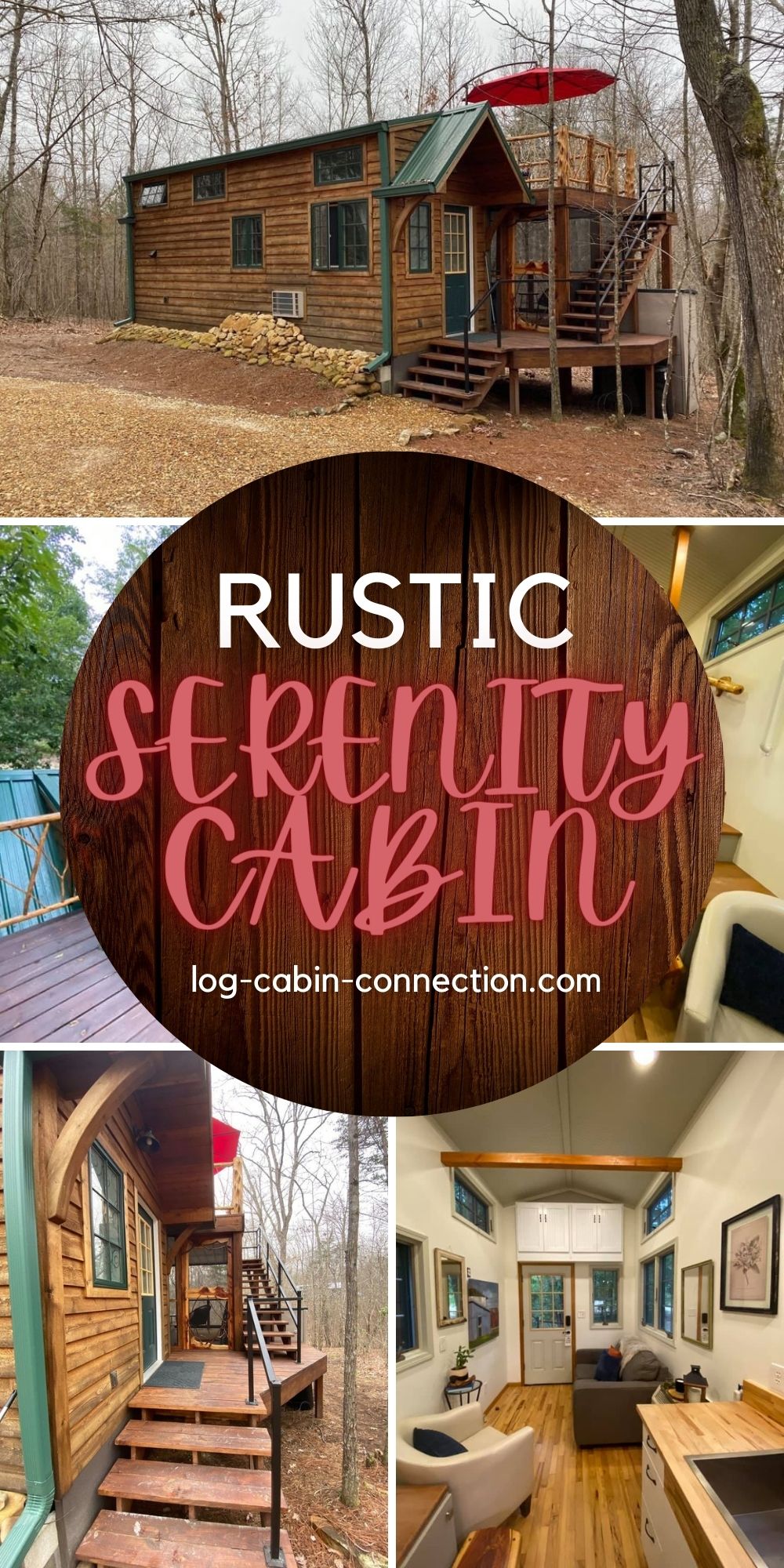 A Screened Porch and Rooftop Deck Make Serenity Cabin Unique