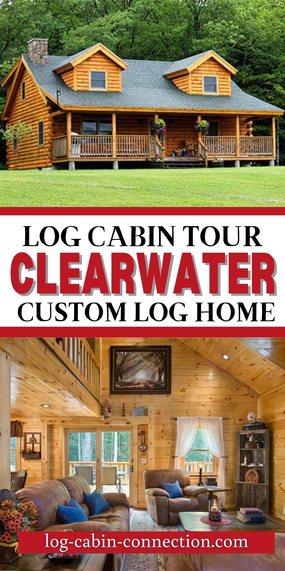 The Clearwater Log Cabin is the Perfect Fusion of Modern and Rustic