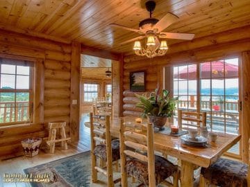 The Country's Best Log Cabin Includes an At Home Theater