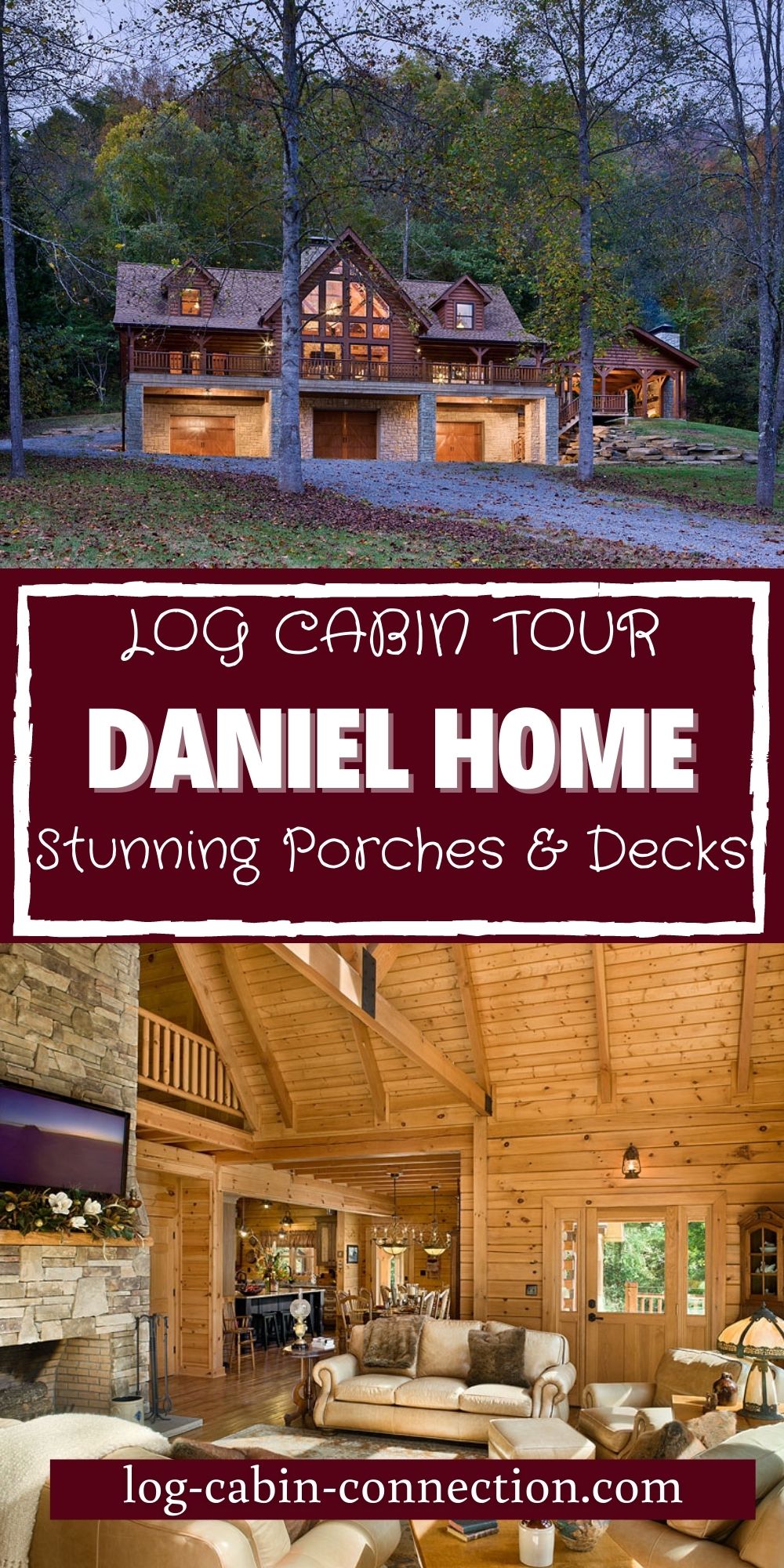 Fall in Love with a Stunning Master Suite in the Daniel Home Log Cabin