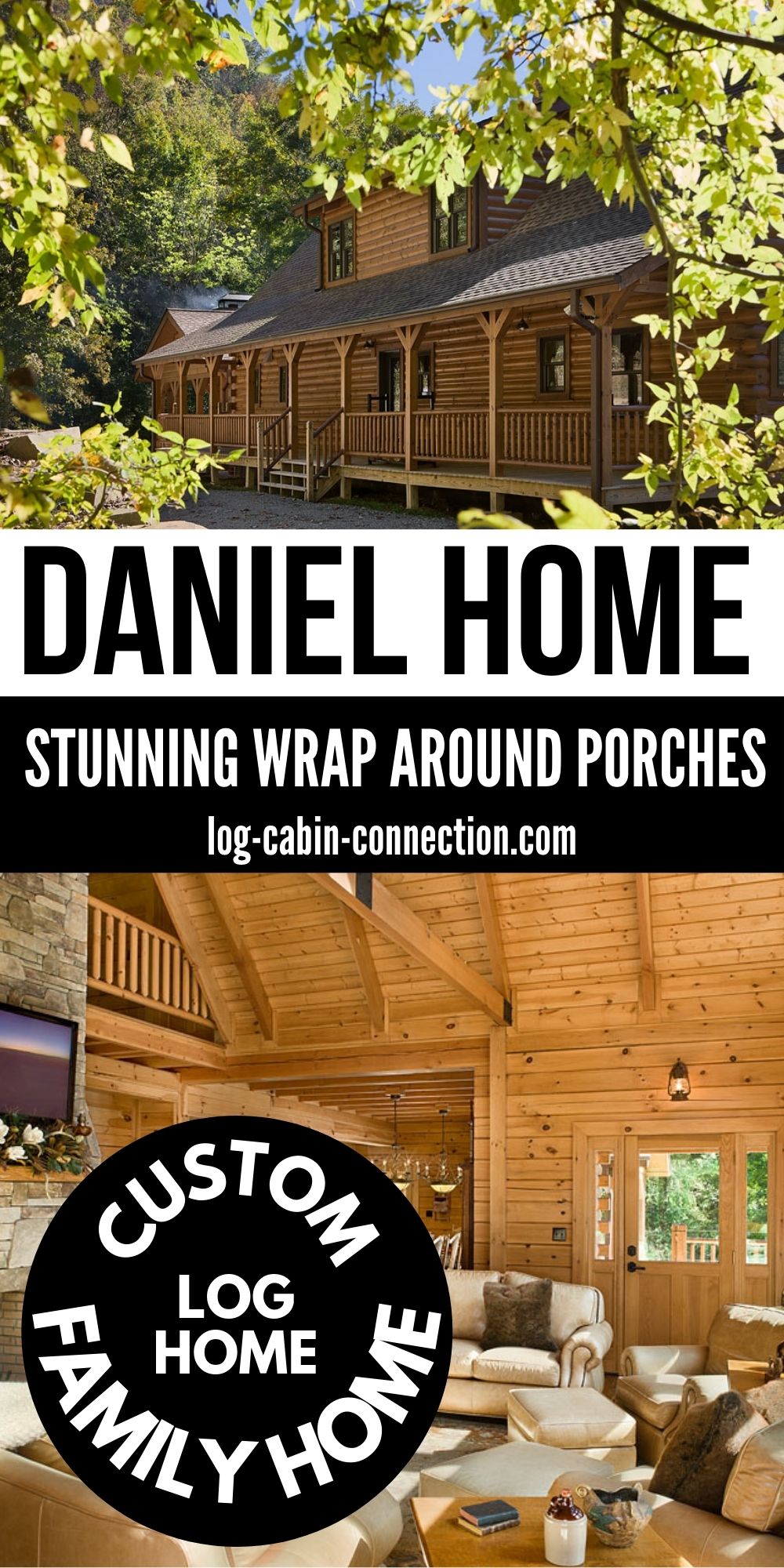 Fall in Love with a Stunning Master Suite in the Daniel Home Log Cabin