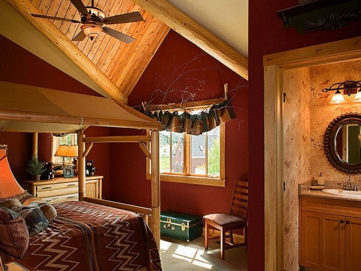 The Northview Lodge Log Home Includes a Gorgeous Basement