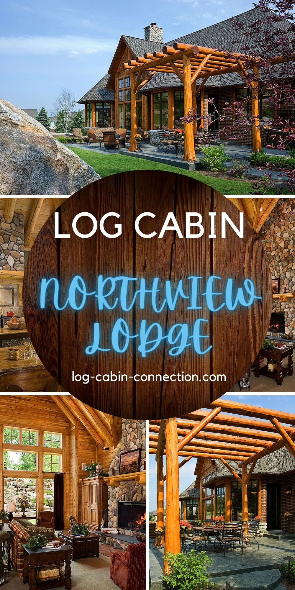 The Northview Lodge Log Home Includes a Gorgeous Basement
