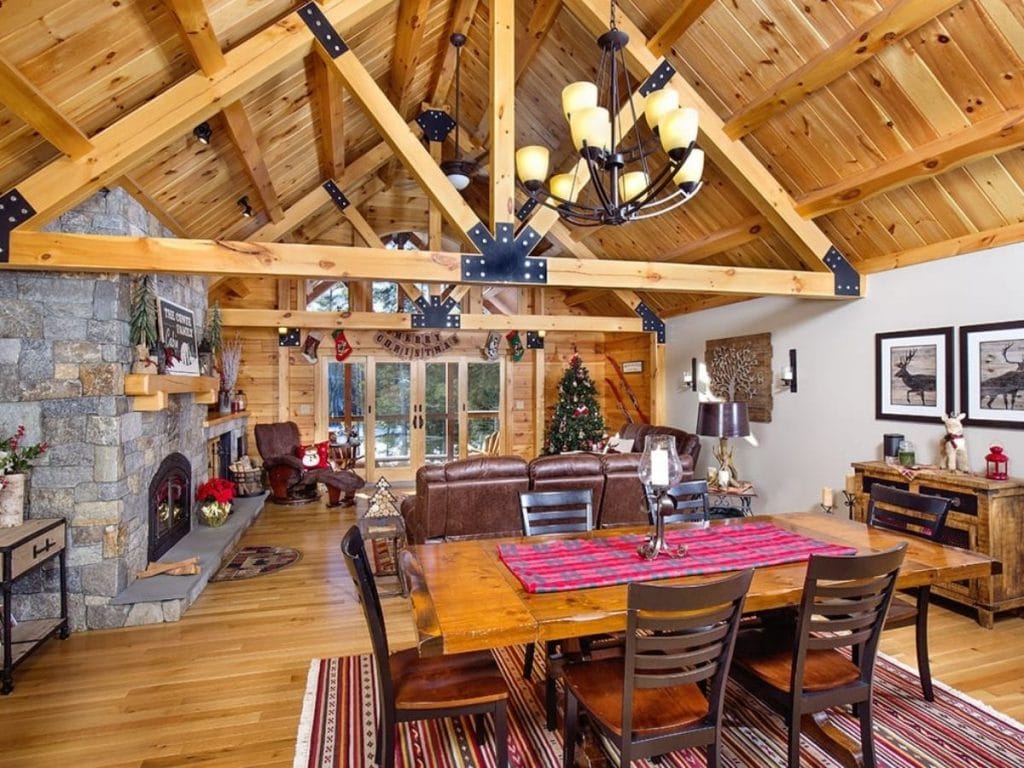 The Jackson is a Deluxe 2 Bedroom Log Cabin Built for Comfort