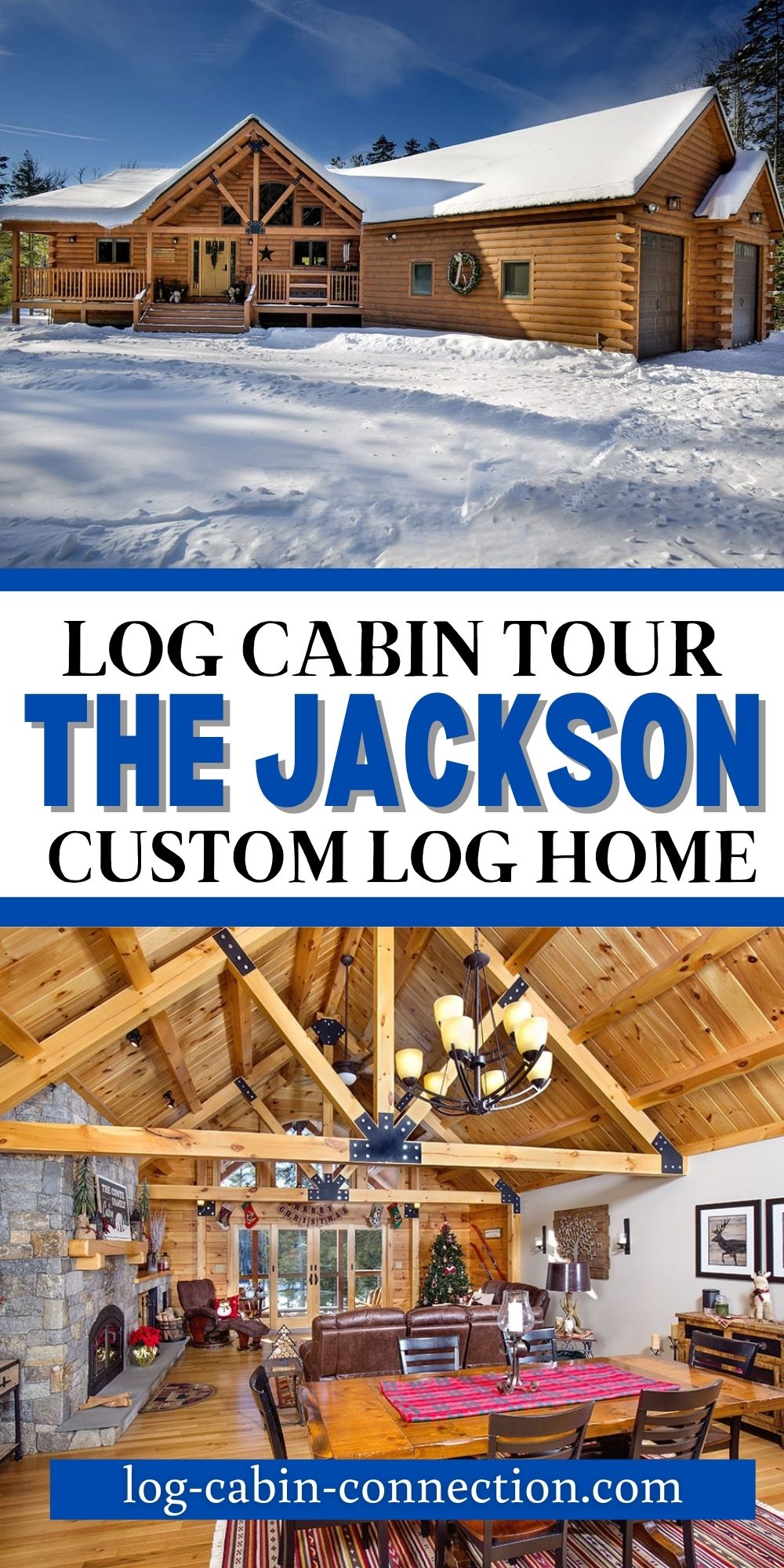 The Jackson is a Deluxe 2 Bedroom Log Cabin Built for Comfort