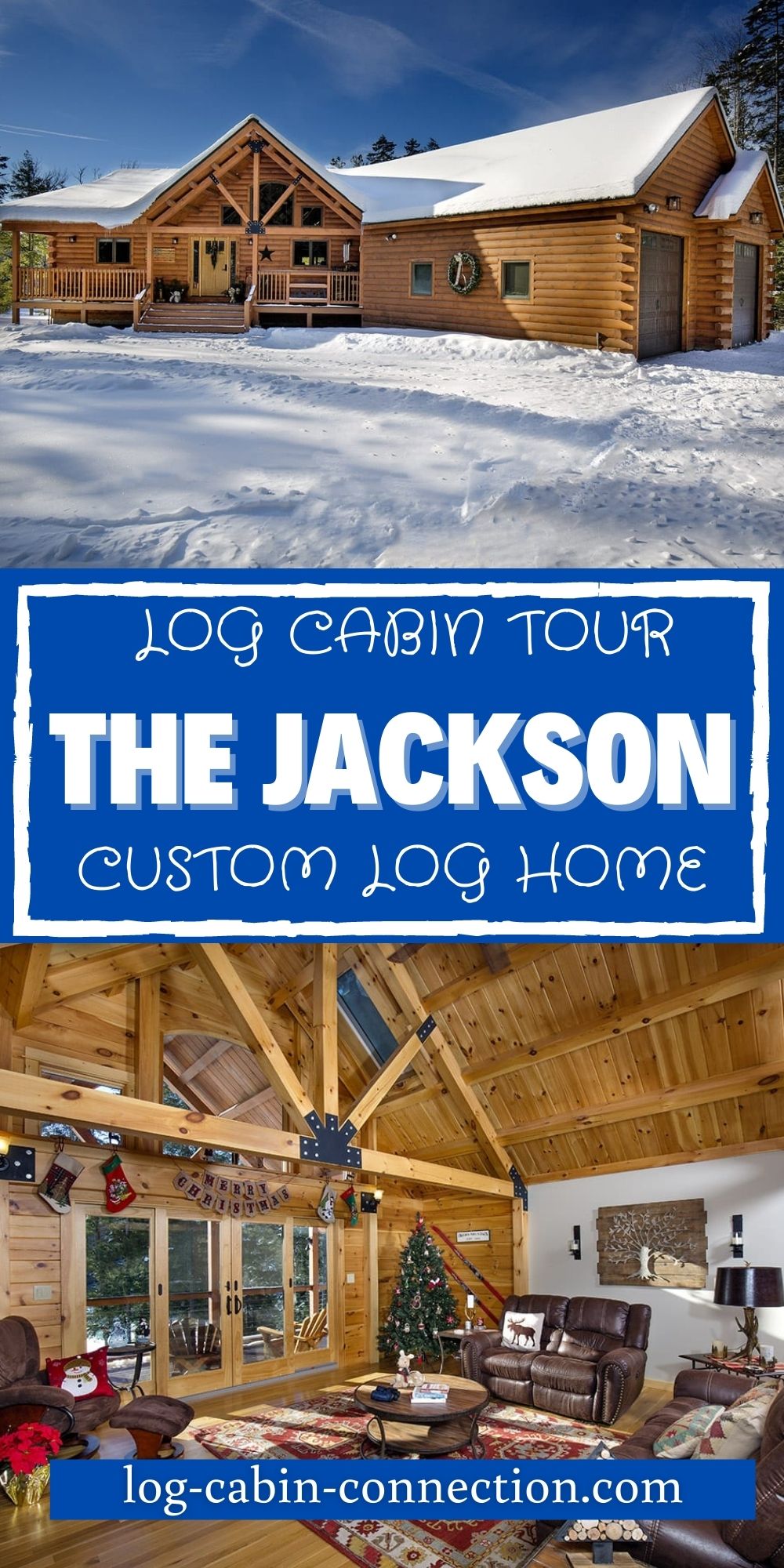 The Jackson is a Deluxe 2 Bedroom Log Cabin Built for Comfort