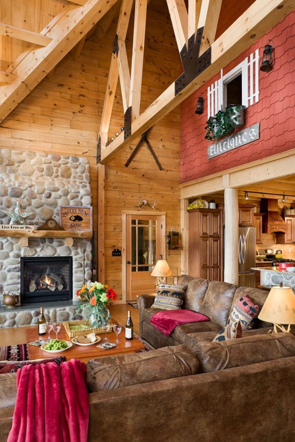 The Athens Log Cabin is 2600 Square Feet of Modern Rustic Charm