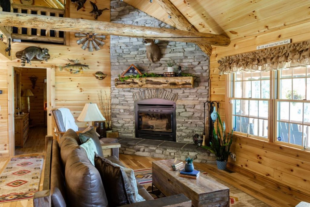 The Sliver of Heaven Log Cabin is True To Its Name