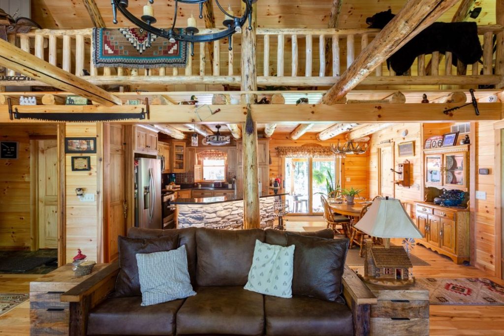 The Sliver of Heaven Log Cabin is True To Its Name