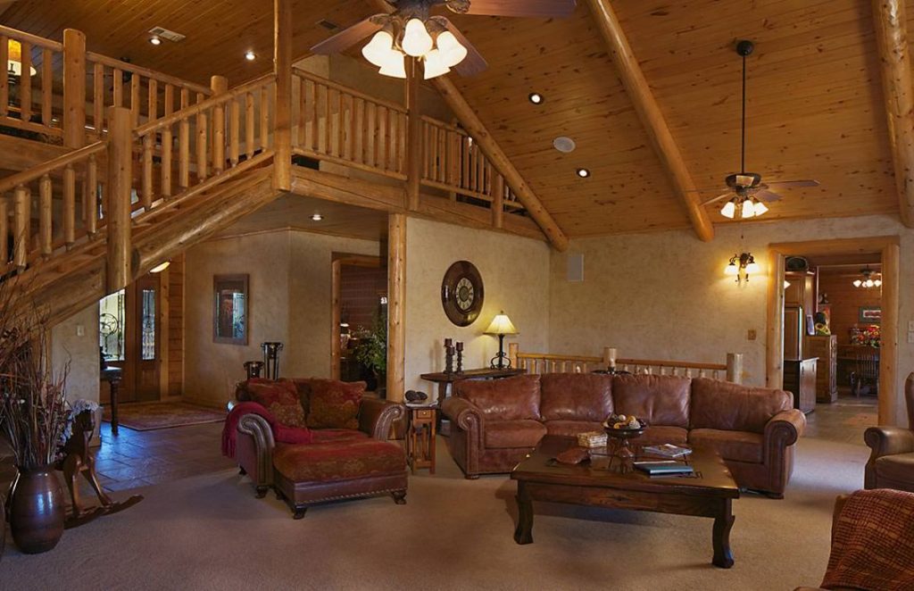 The 4 Bedroom Southern Comfort Log Cabin is a Cozy Family Home