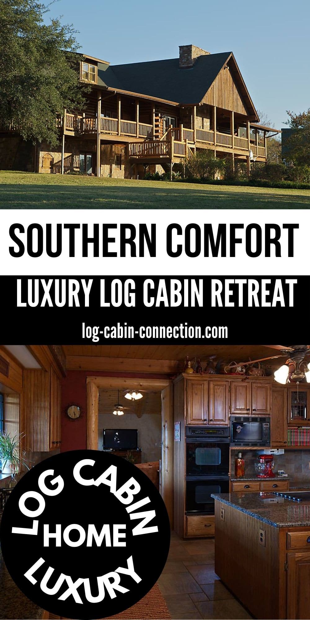 The 4 Bedroom Southern Comfort Log Cabin is a Cozy Family Home