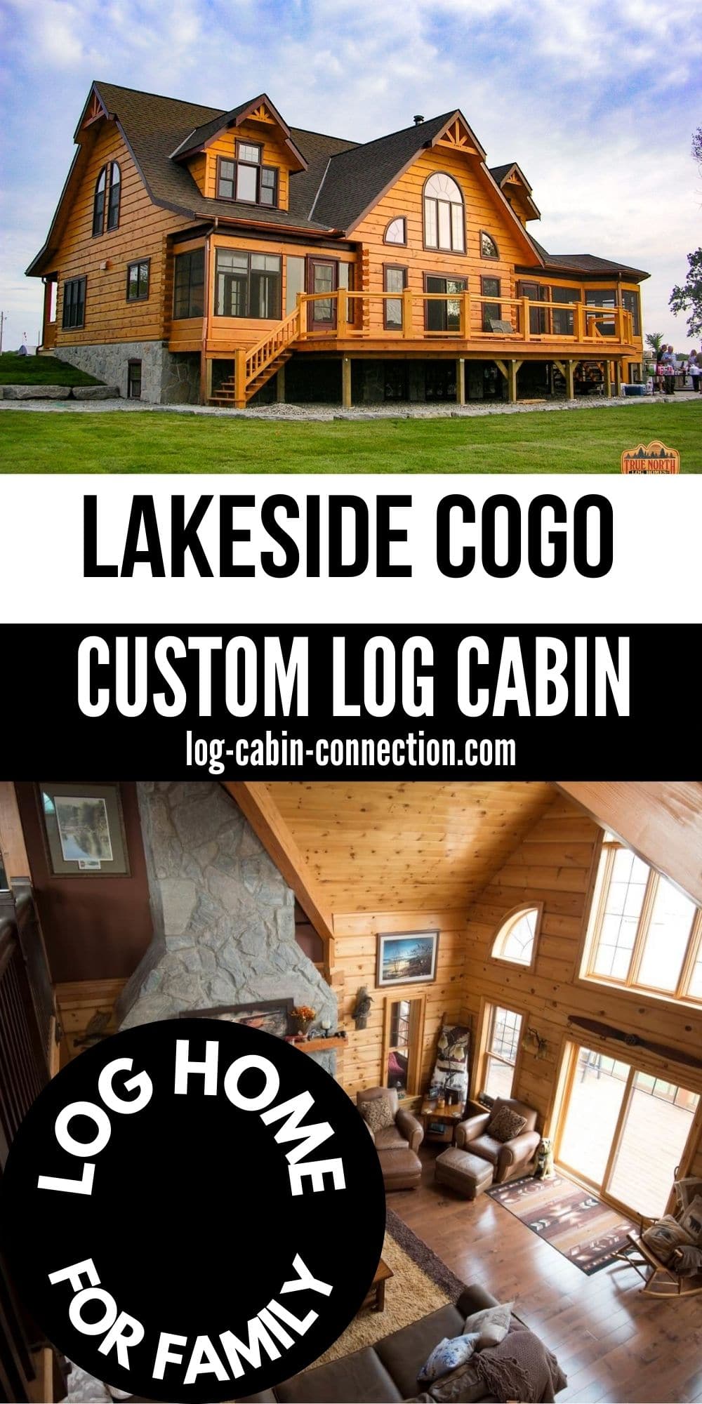 The Lakeside Cogo Residence is a Sprawling Log Cabin Masterpiece