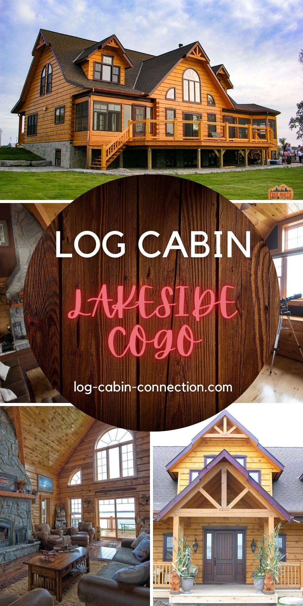 The Lakeside Cogo Residence is a Sprawling Log Cabin Masterpiece