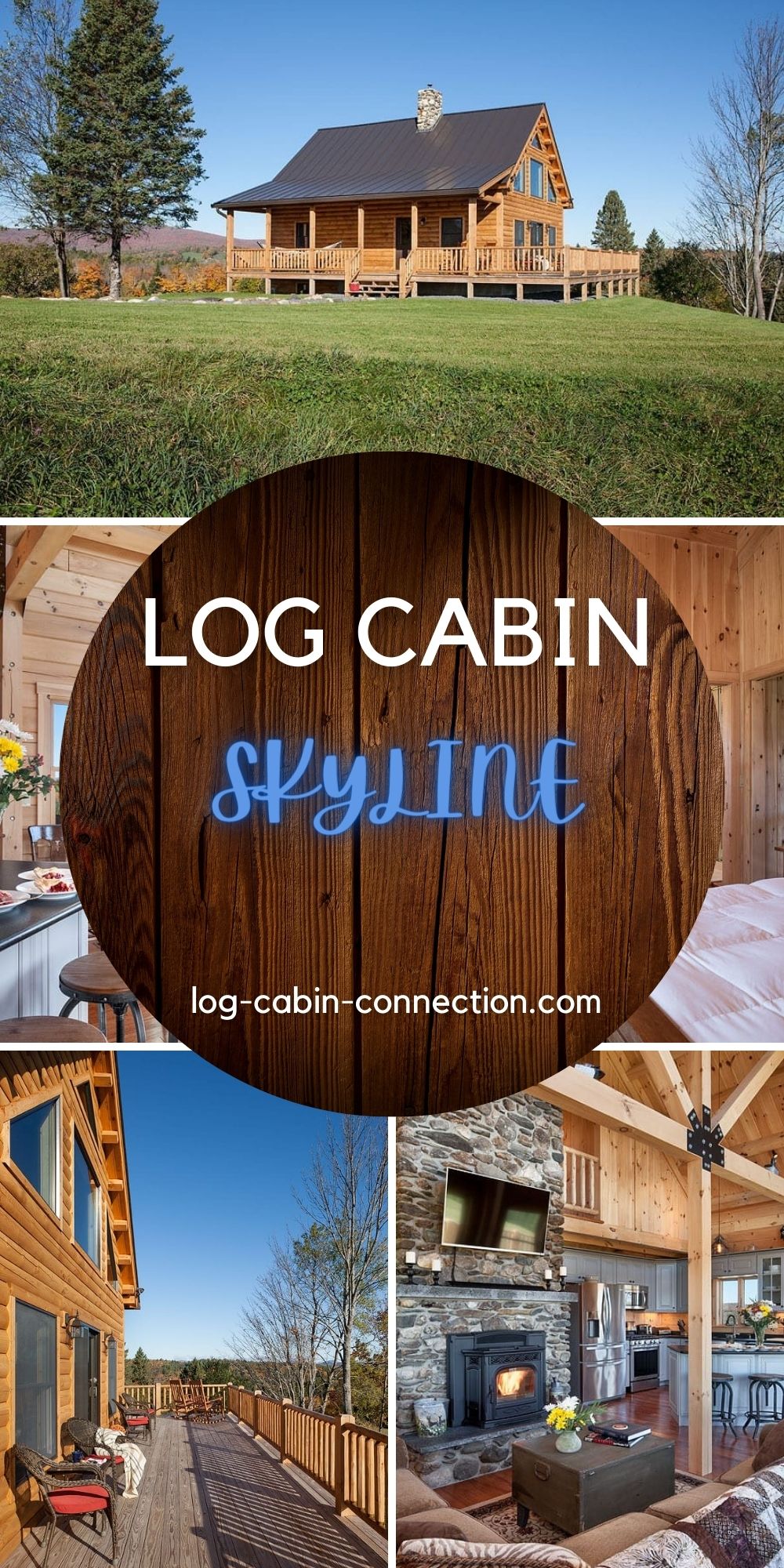 The Skyline Log Cabin Is Three Levels of Rustic Charm