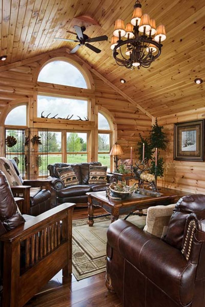 The Waterfront Wilson Home is A Gorgeous Log Cabin Build