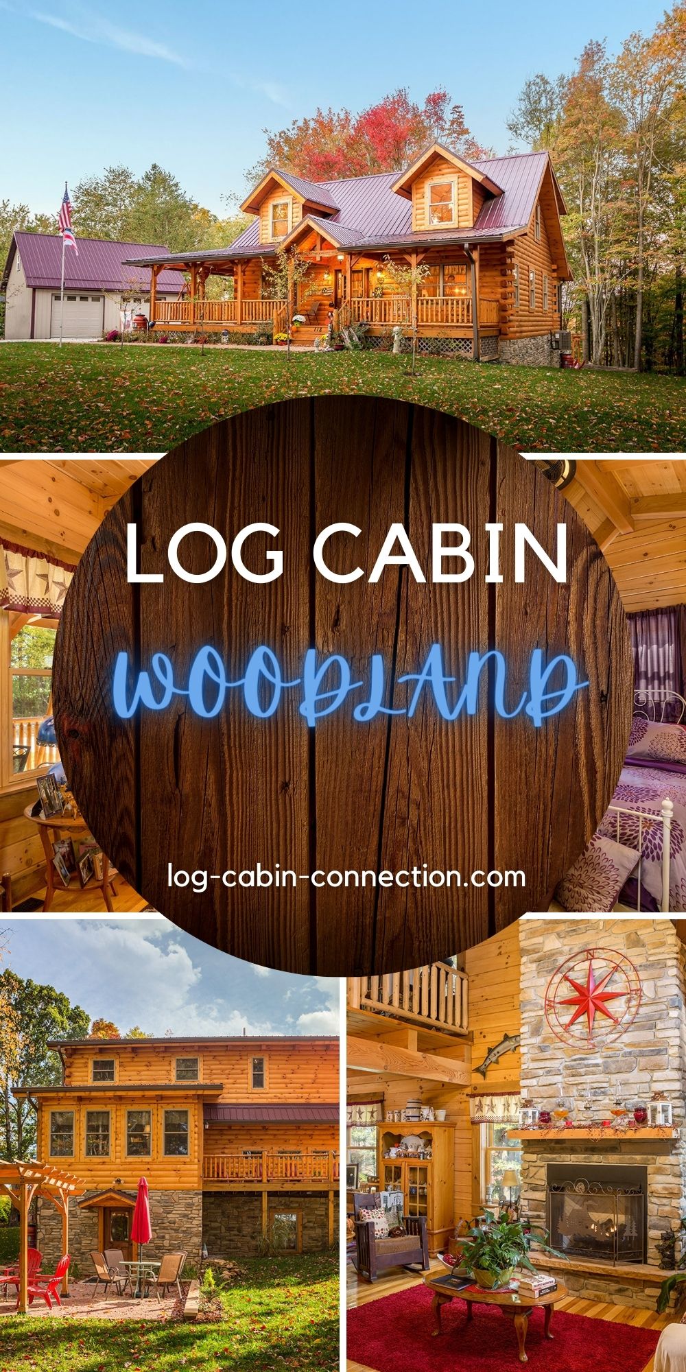Woodland Log Cabin Includes a Lovely Walkout Basement