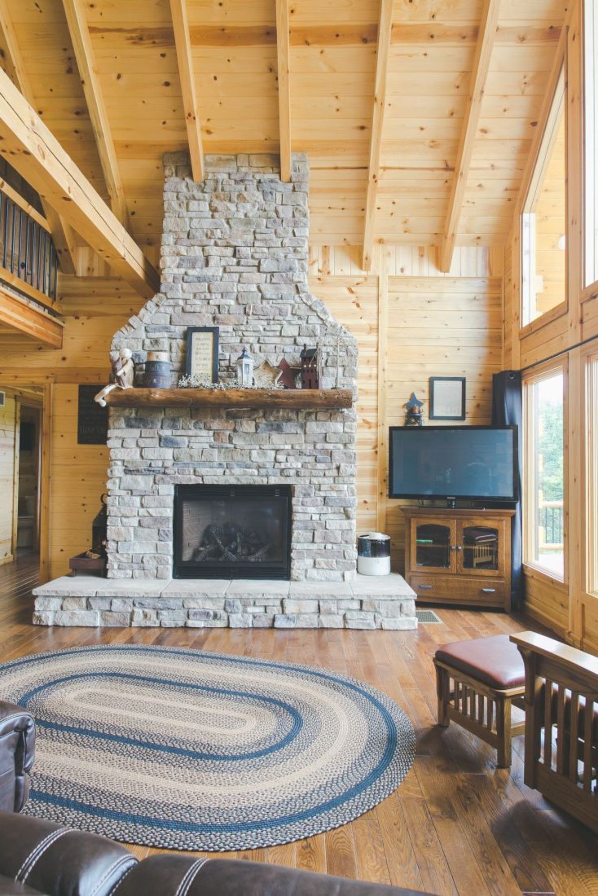 Tile For Rustic Log Cabin