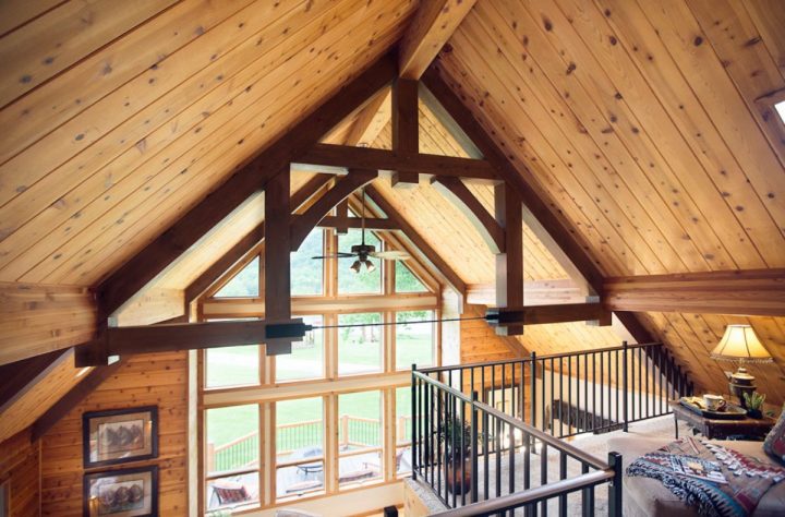 The Cedar Ridge Log Home is a Stylish Fusion of Rustic Accents