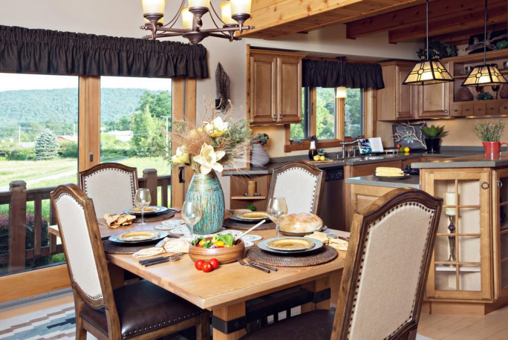 The Cedar Ridge Log Home is a Stylish Fusion of Rustic Accents