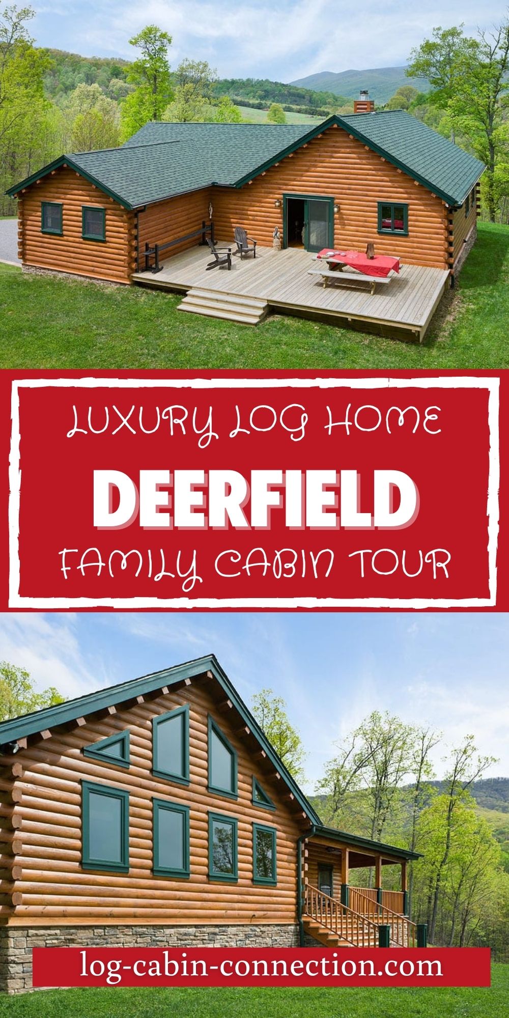 The Deerfield Log Cabin is a Sprawling Modern Take on a Classic Style