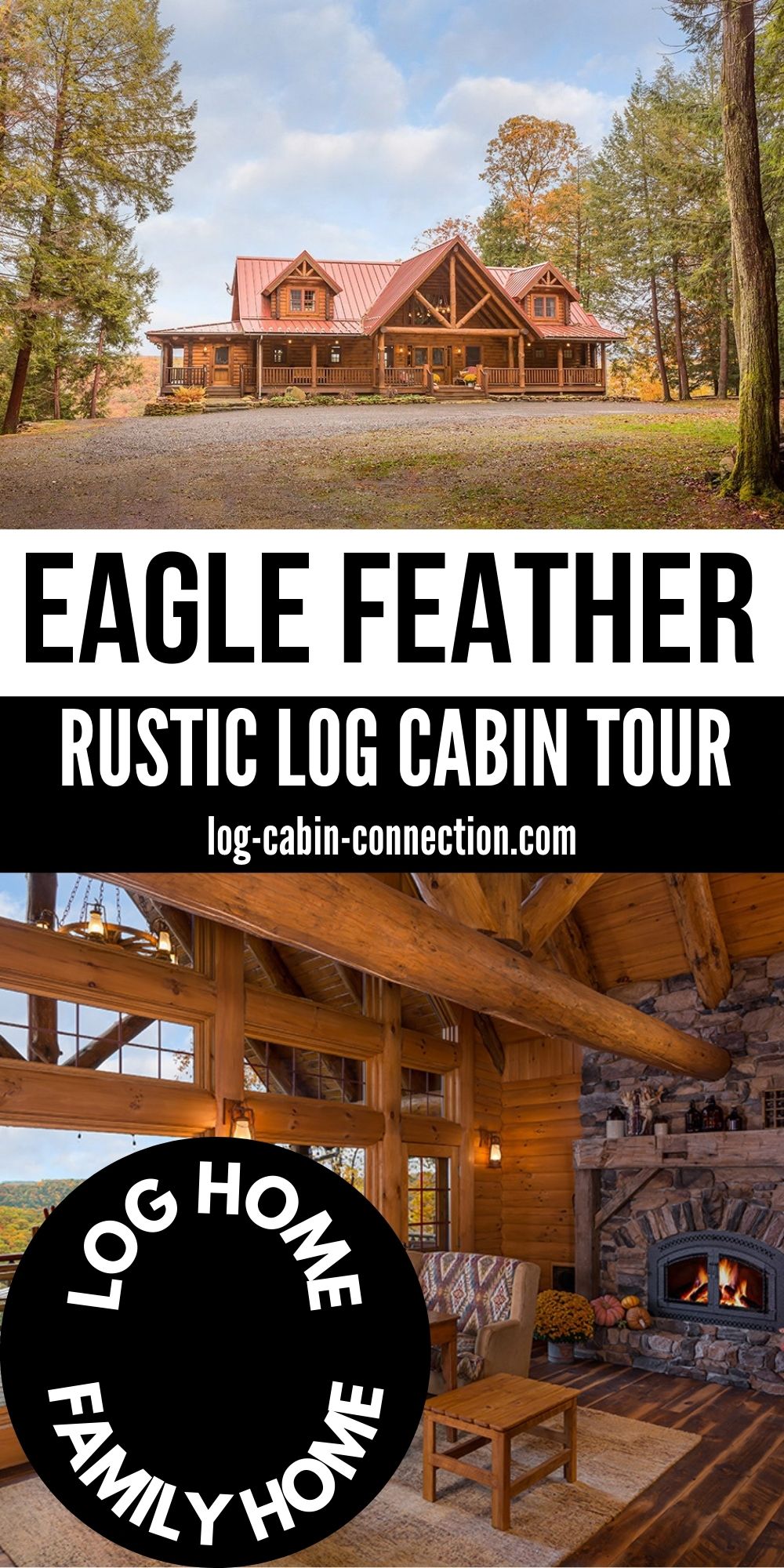 You Will Envy The Eagle Feather Log Cabin Kitchen