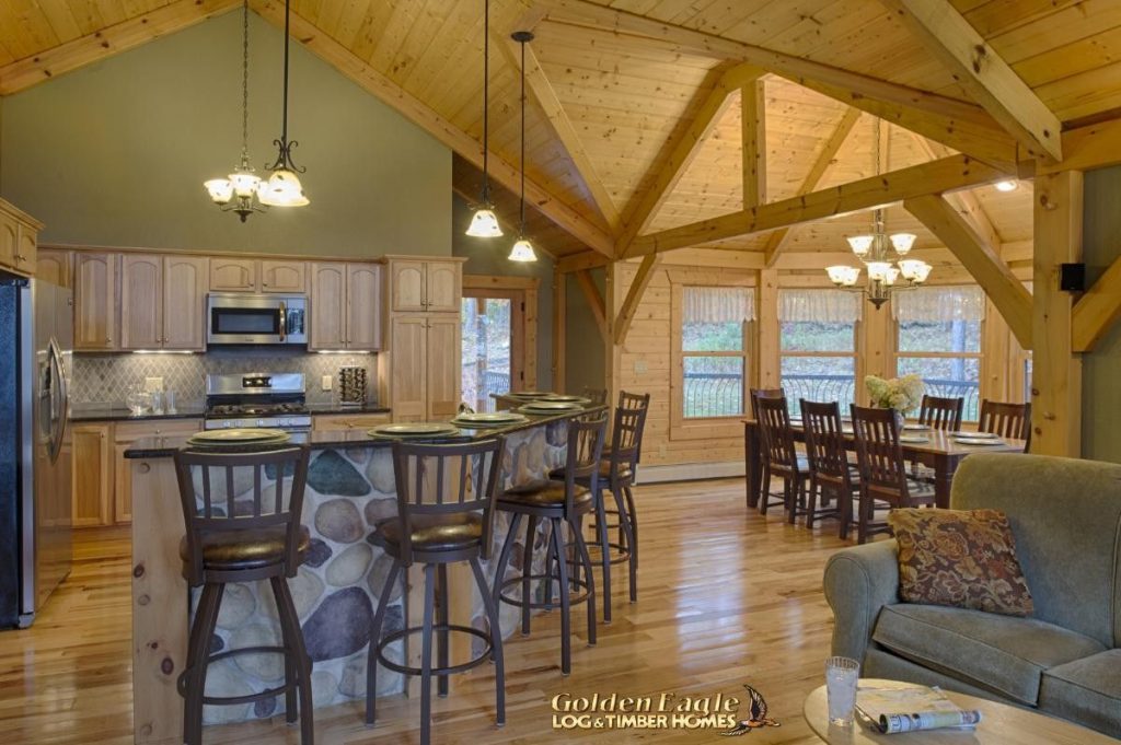 3 Bedroom Hybrid Log Cabin Is a Perfect Upper Michigan Home