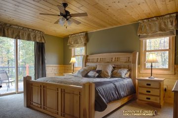 3 Bedroom Hybrid Log Cabin Is a Perfect Upper Michigan Home