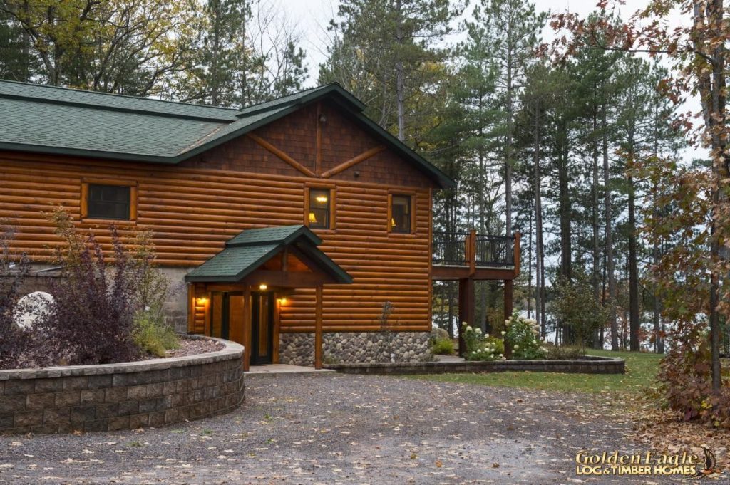 3 Bedroom Hybrid Log Cabin Is a Perfect Upper Michigan Home
