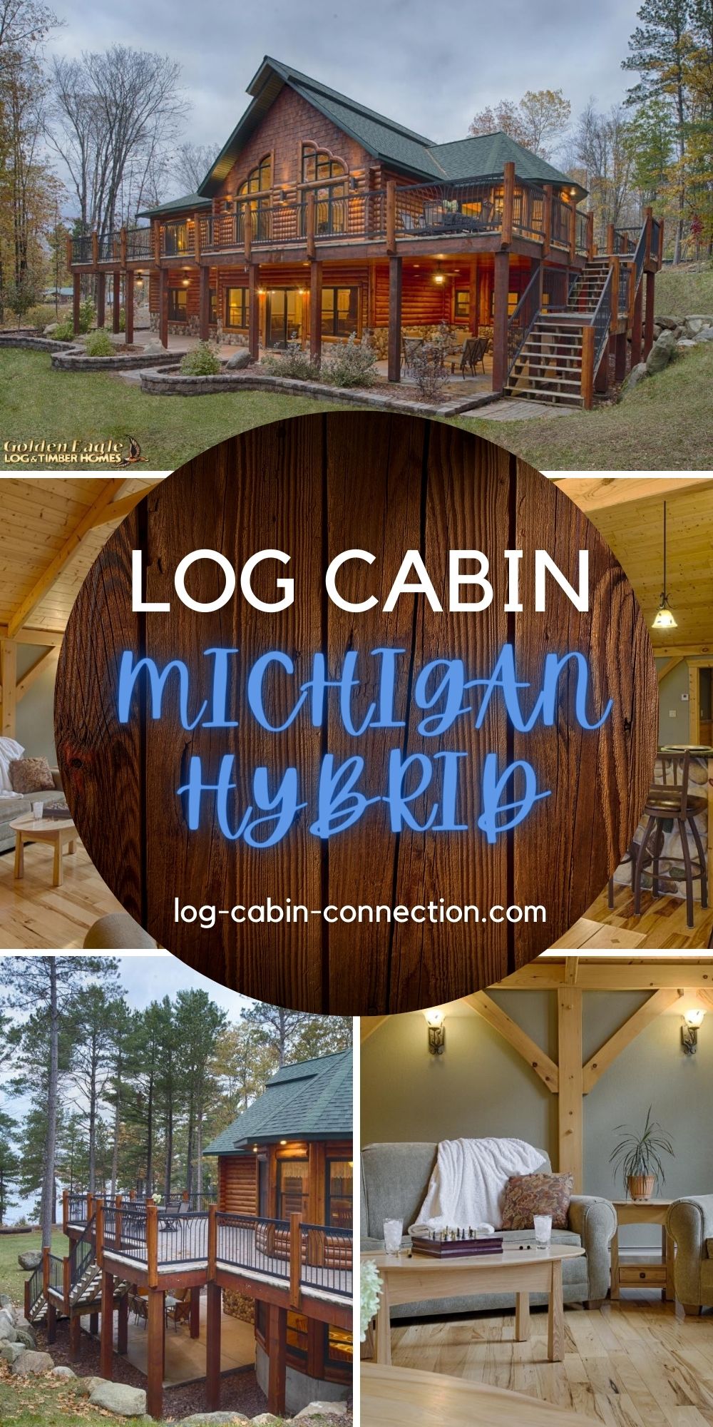 3 Bedroom Hybrid Log Cabin Is a Perfect Upper Michigan Home