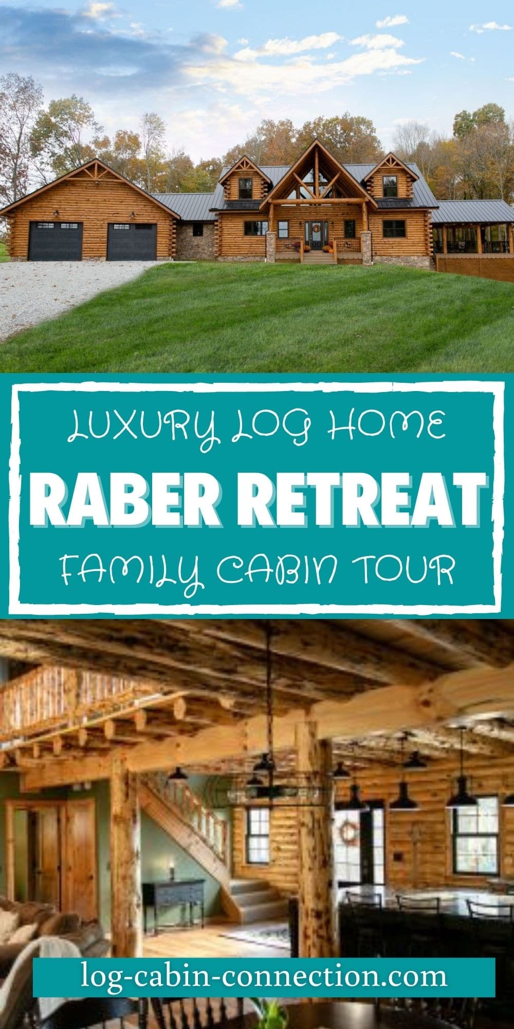 The Raber Retreat is the Epitome of Country Chic - Log Cabin Connection