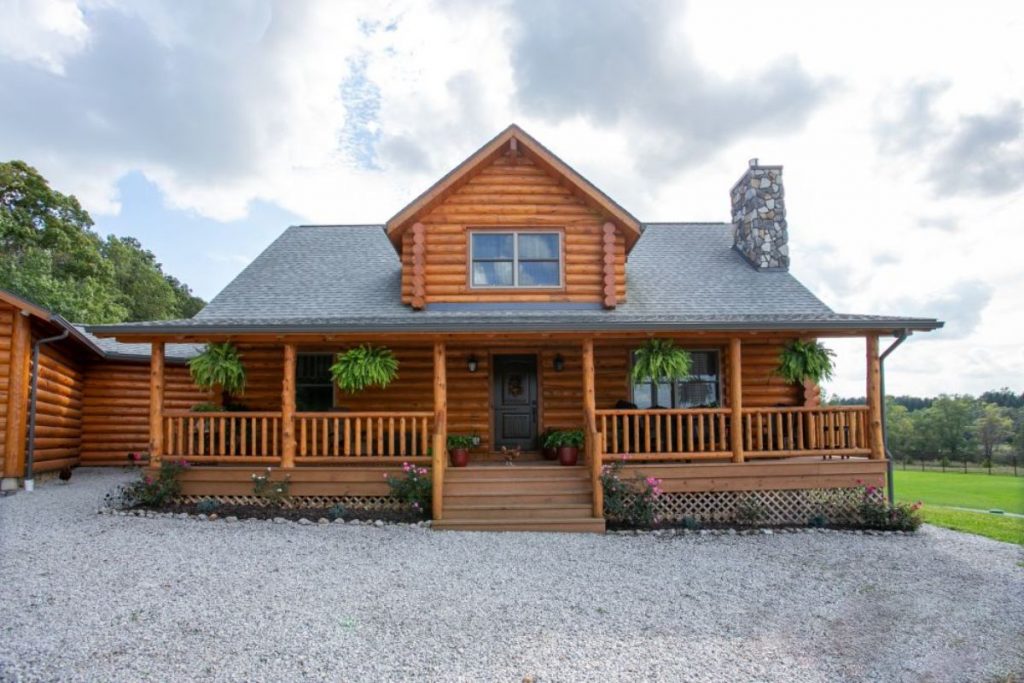 The Spring Hill Log Cabin is Filled With Unique Style