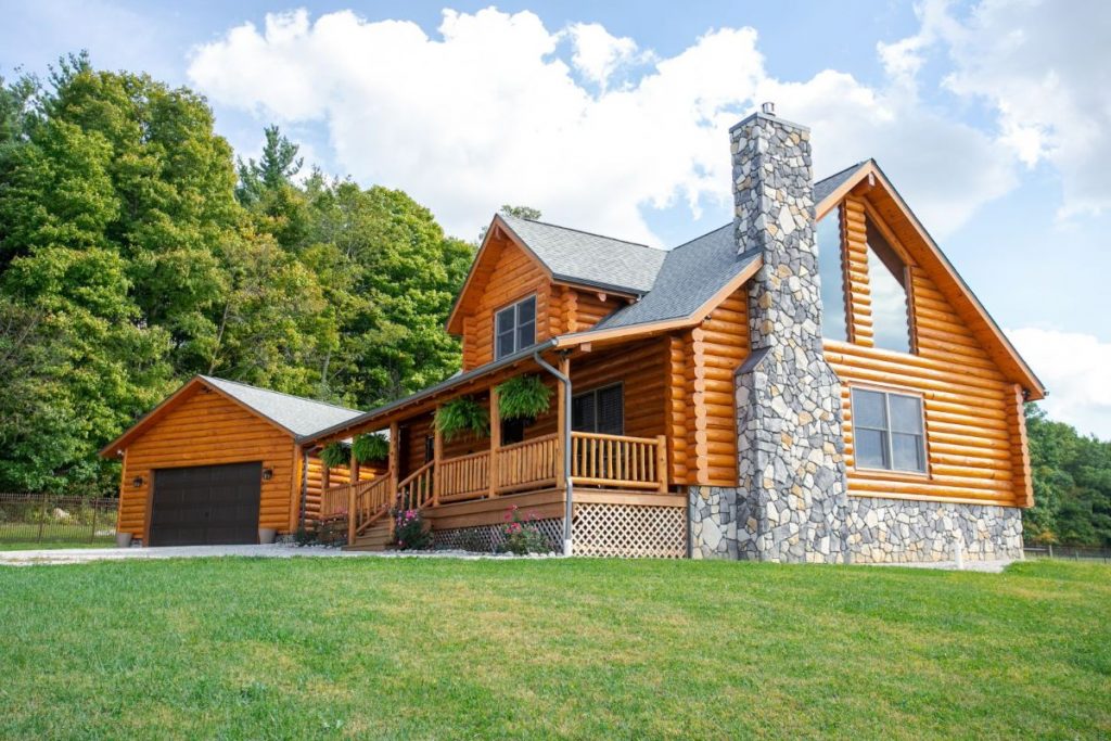The Spring Hill Log Cabin is Filled With Unique Style
