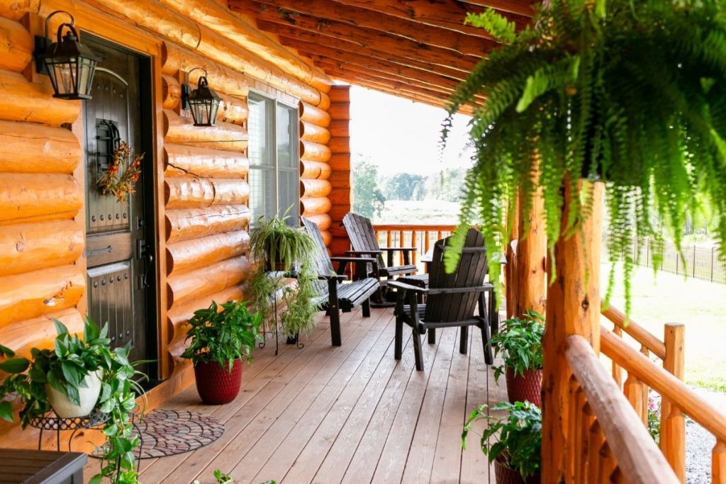 The Spring Hill Log Cabin is Filled With Unique Style