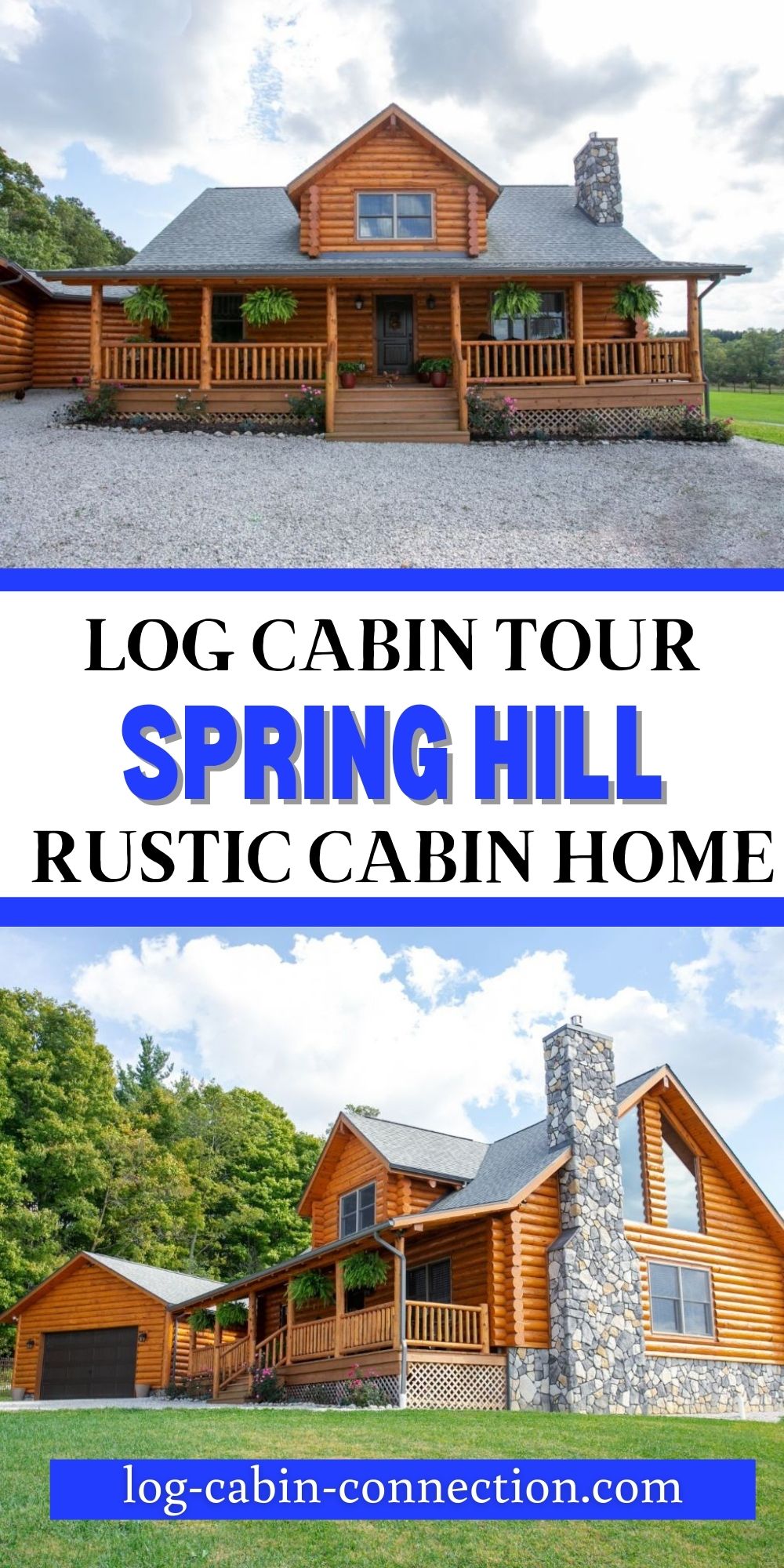 The Spring Hill Log Cabin is Filled With Unique Style