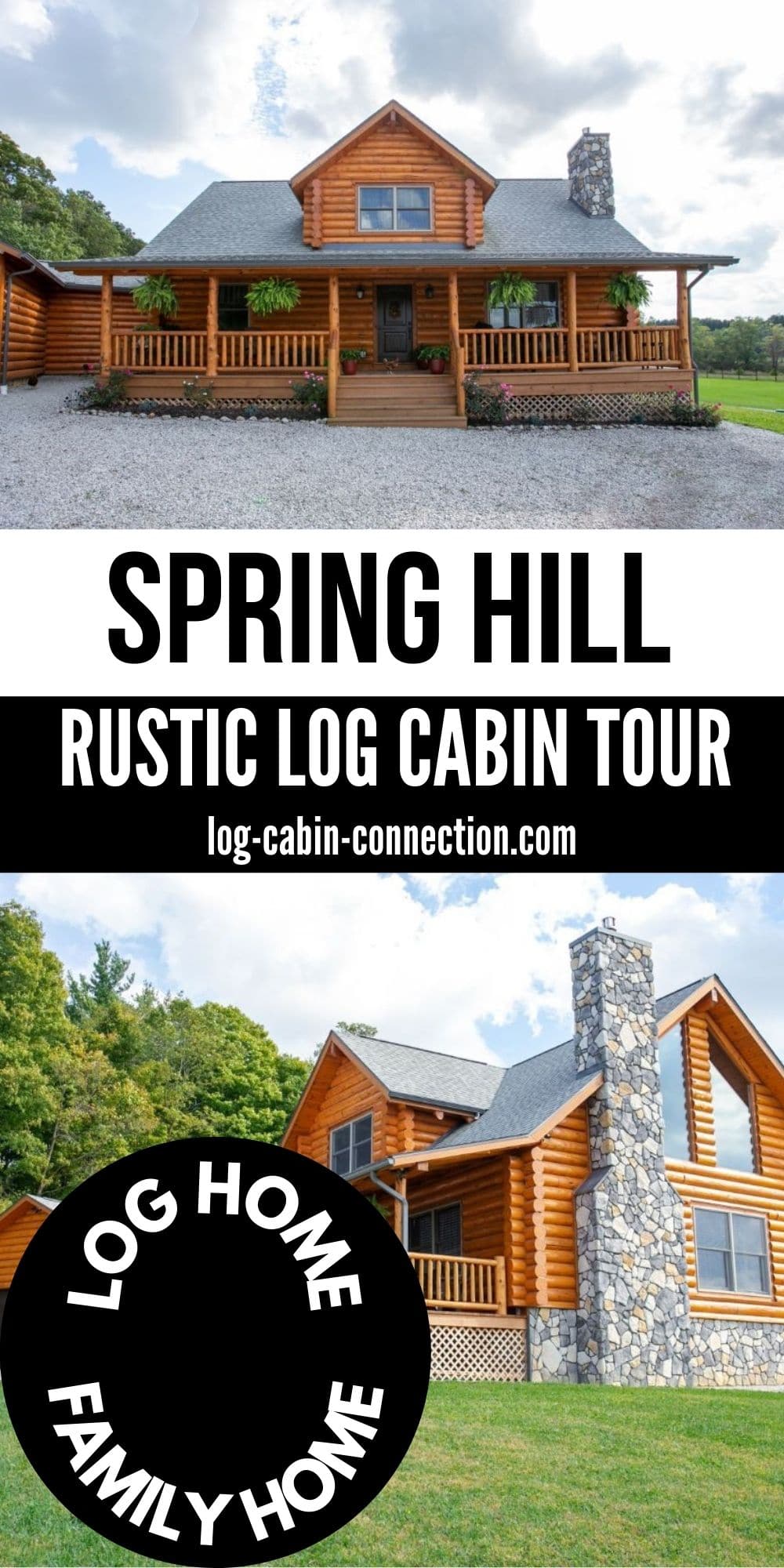 The Spring Hill Log Cabin is Filled With Unique Style