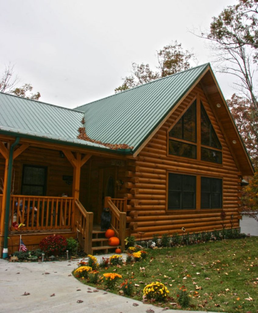 The Large Laundry Room is a Favorite Addition to the Busch Log Cabin