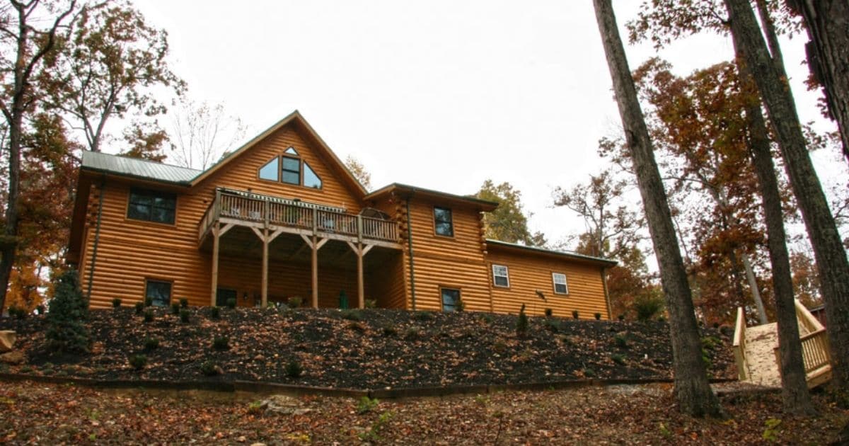 The Large Laundry Room is a Favorite Addition to the Busch Log Cabin