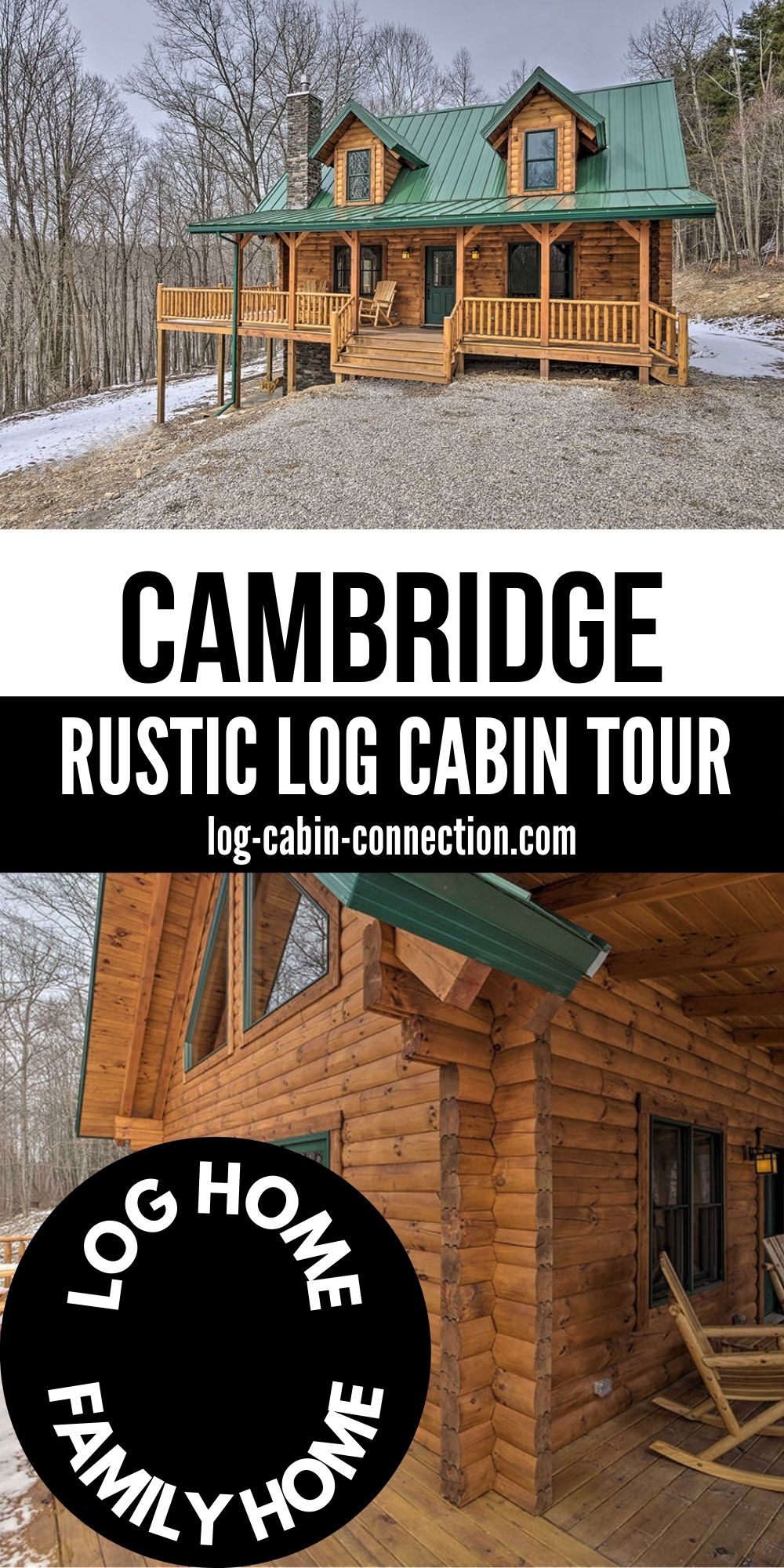 The Cambridge Log Cabin Wows With A Modern Open Floor Plan