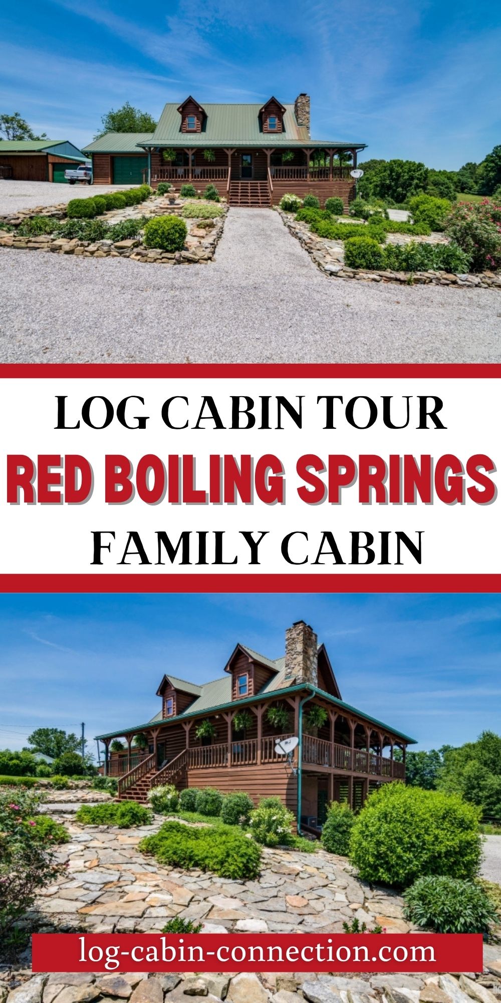 Red Boiling Springs Log Cabin Has a Gorgeous Loft Bedroom